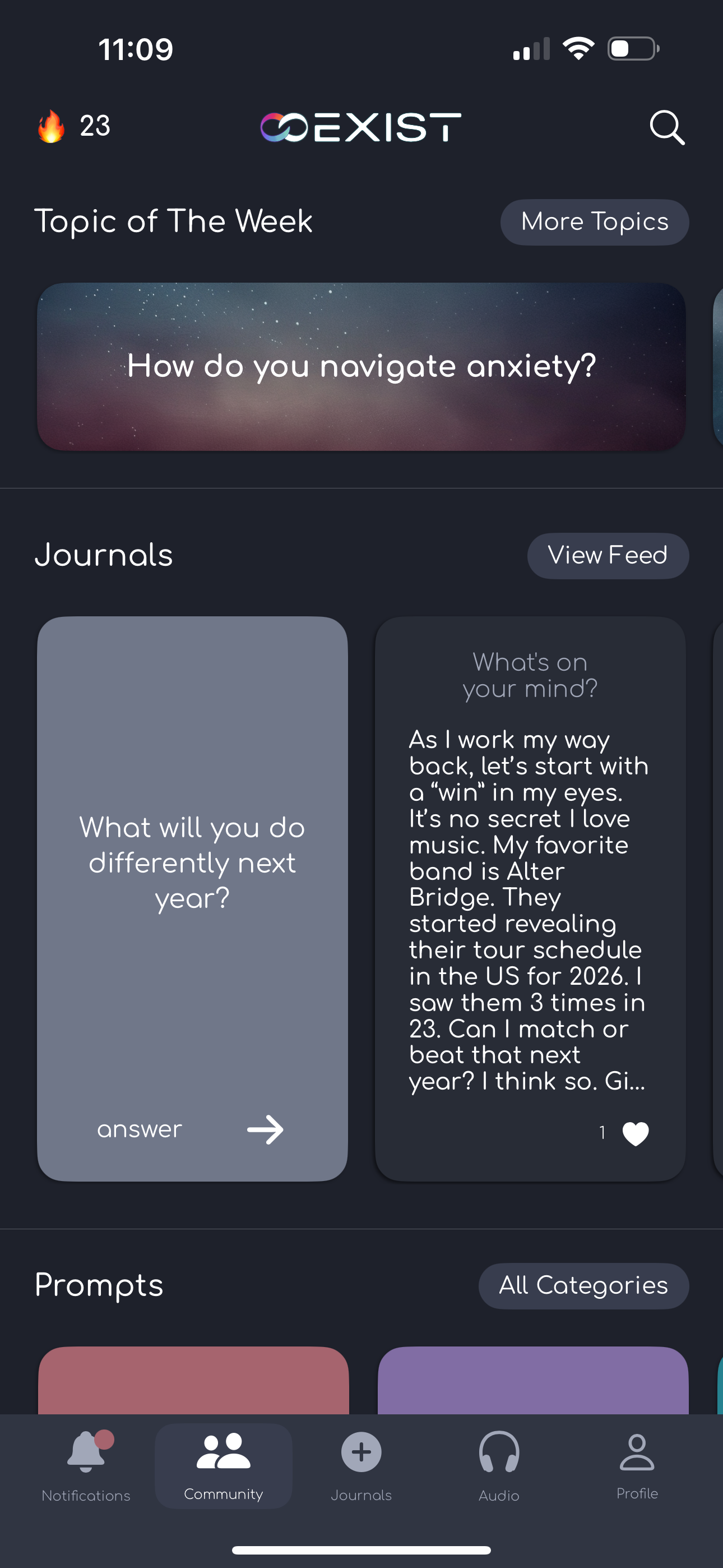 Exist | Community Journaling App